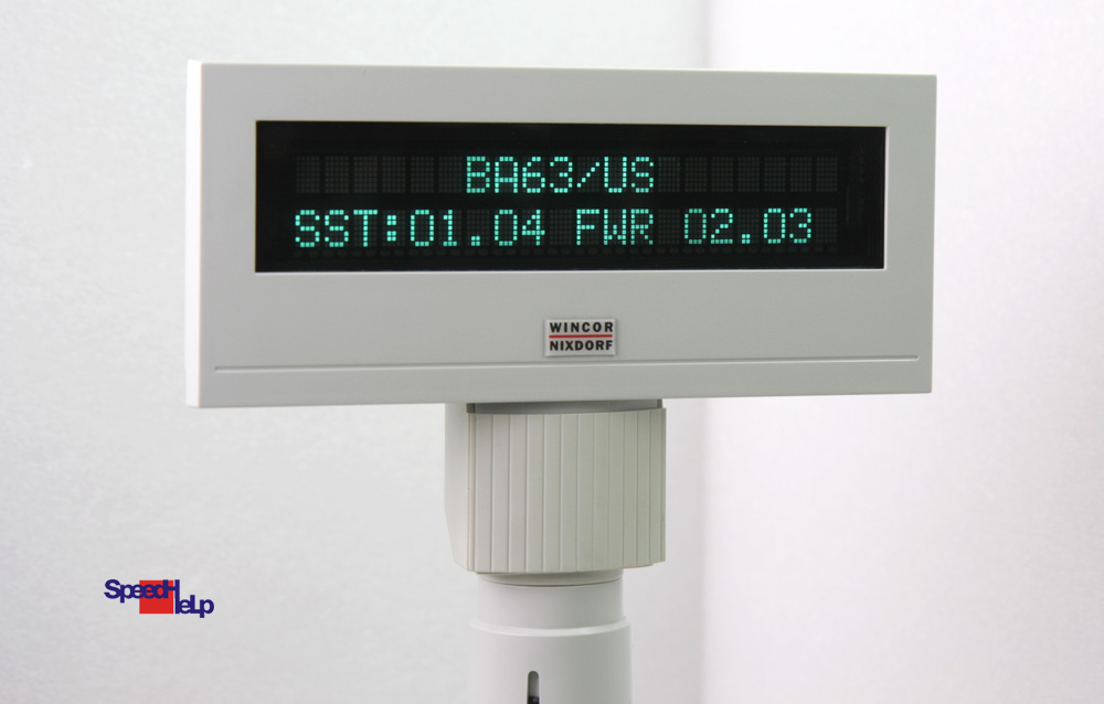 INDUSTRY CUSTOMER DISPLAY WINCOR NIXDORF BA63 USB BA 63 2x20 POS FOOT ...